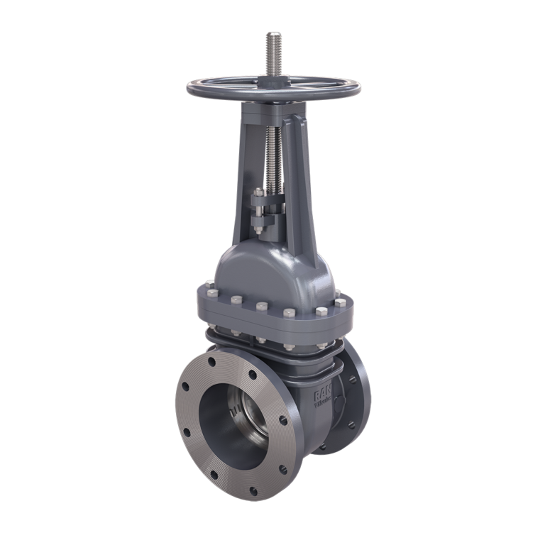 VÁLVULA GAVETA HASTE ASCENDENTE COM FLANGES - LINDNER